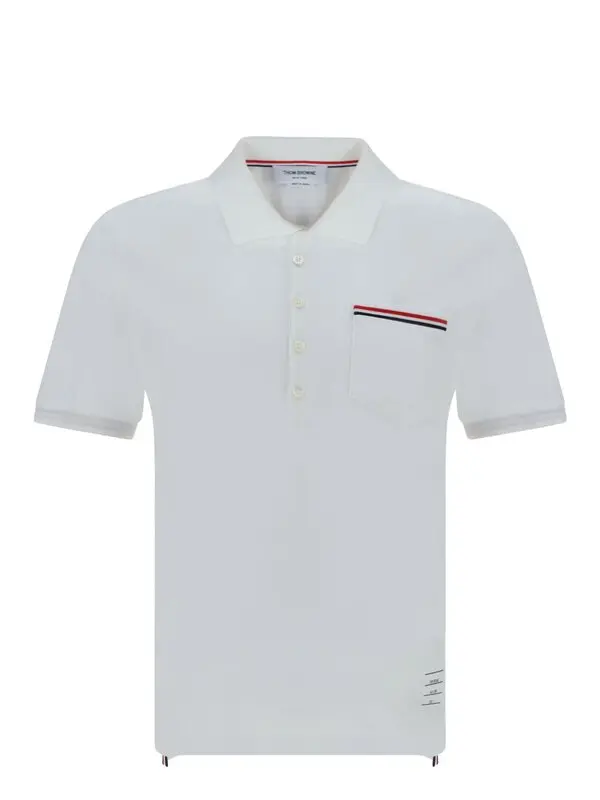 Thom Browne Cotton Polo Shirt - White