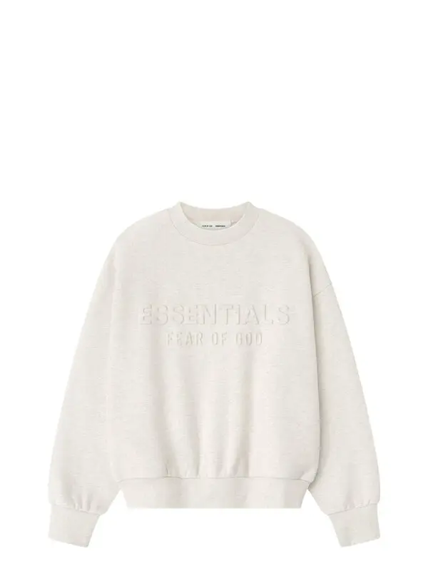 Fear Of God Embossed Crewneck Sweatshirt - Grey