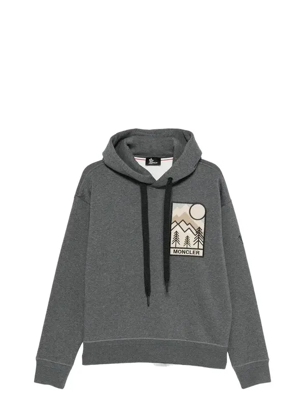 Moncler Hoodie Sweater - Grey