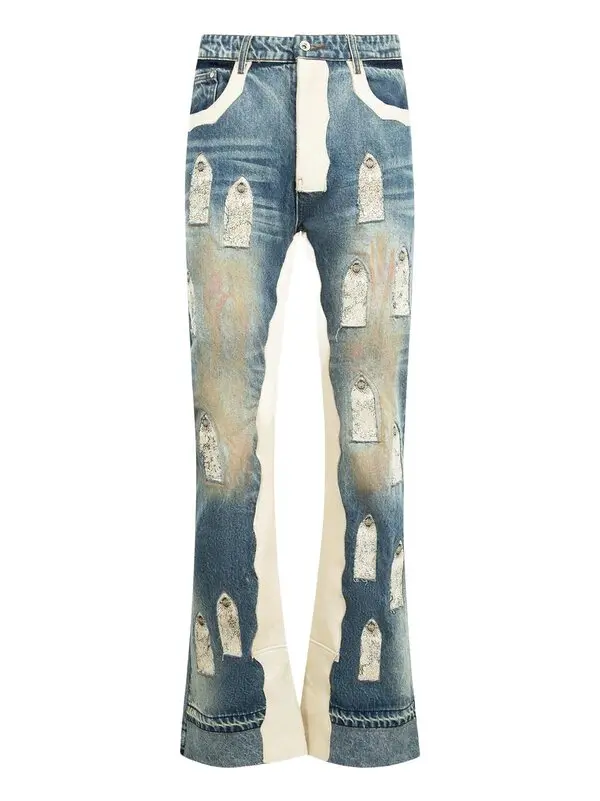 WHO DECIDES WAR BY EV BRAVADO Howdy Denim - Blue