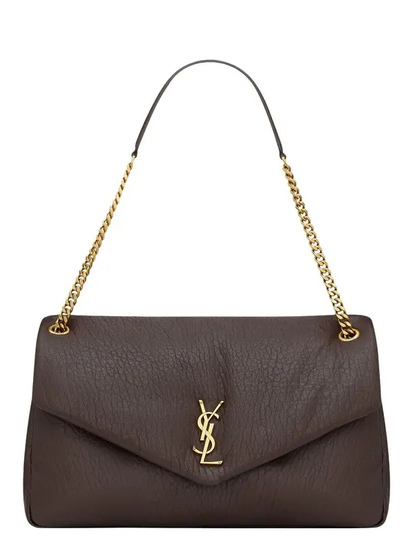 Saint Laurent Calypso Large Bag - Brown