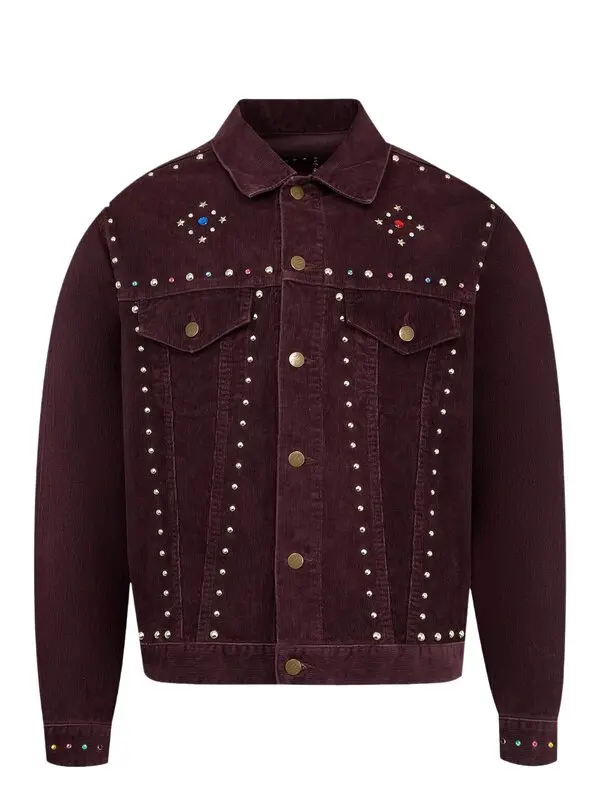 Needles Studded Jean Jacket - Red
