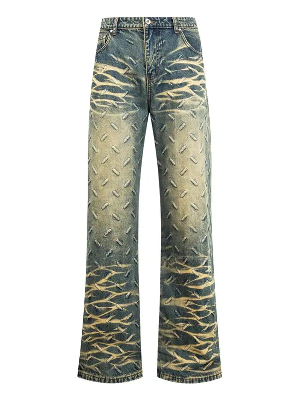 WHO DECIDES WAR BY EV BRAVADO Thread Plate Denim - Blue