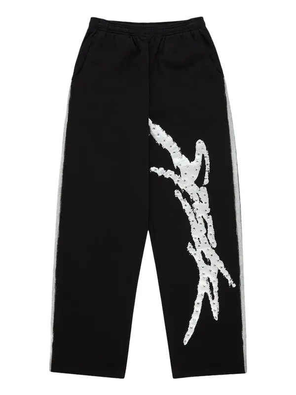 SP5DER Screaming Eagle Sweatpants - Black