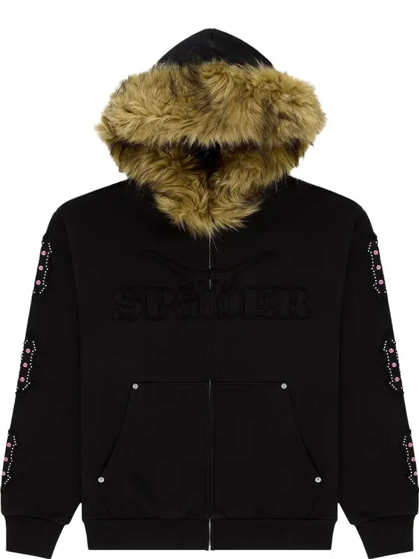 SP5DER Garibaldi Zip Up - Black