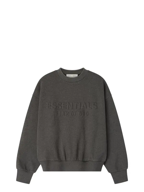 Fear Of God Embossed Classic Crewneck Sweatshirt - Grey