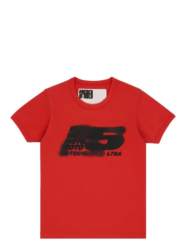 SP5DER Moto 5 Baby Tee - Red