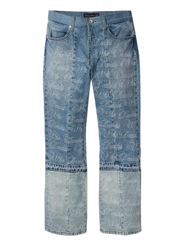 WHO DECIDES WAR BY EV BRAVADO Maratre Denim - Blue