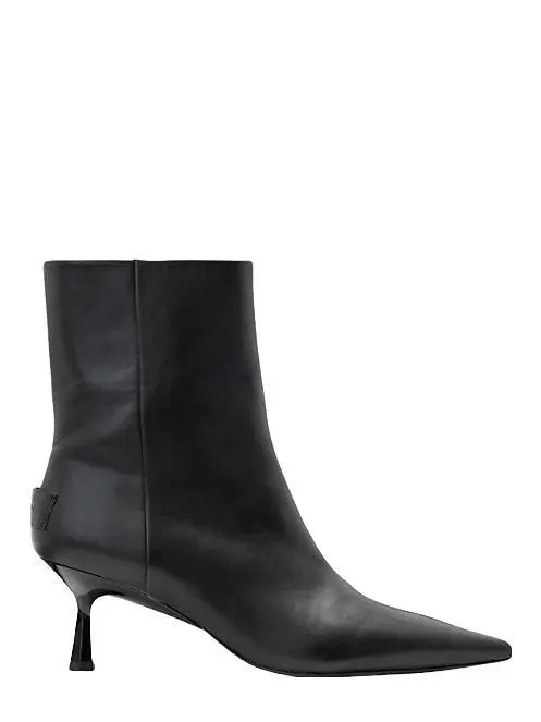 ALLSAINTS Vivian Suede Heeled Ankle Boots - Black