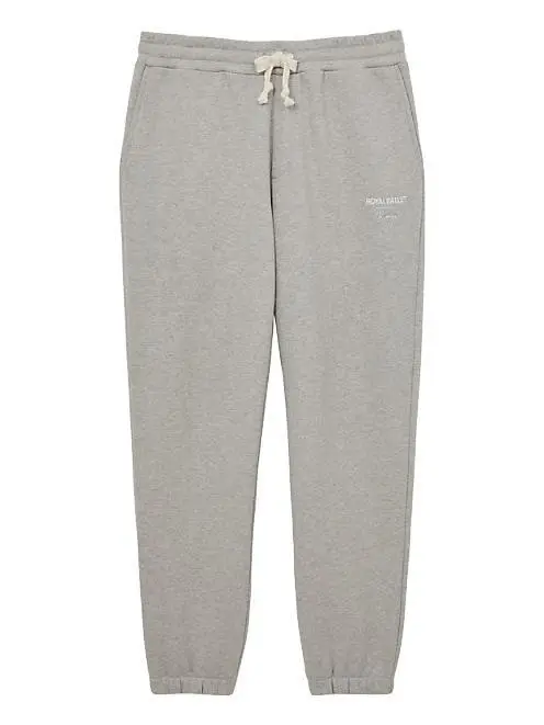 REISS Jet Royal Ballet Cotton-jersey Jogging Bottoms - Grey Melange