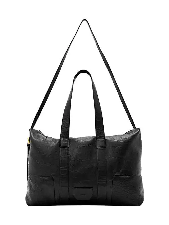 ALLSAINTS Ares Leather Holdall Bag - Black