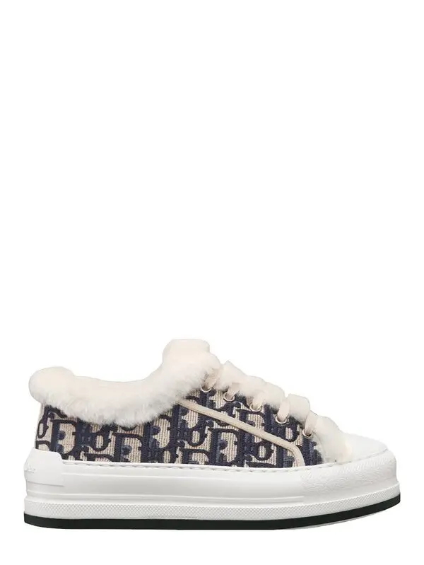 Dior Walk'n' Platform Oblique Sneakers - Deep Blue/white