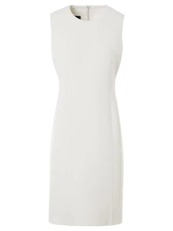 Akris Wool Crepe Sheath Dress - Greige