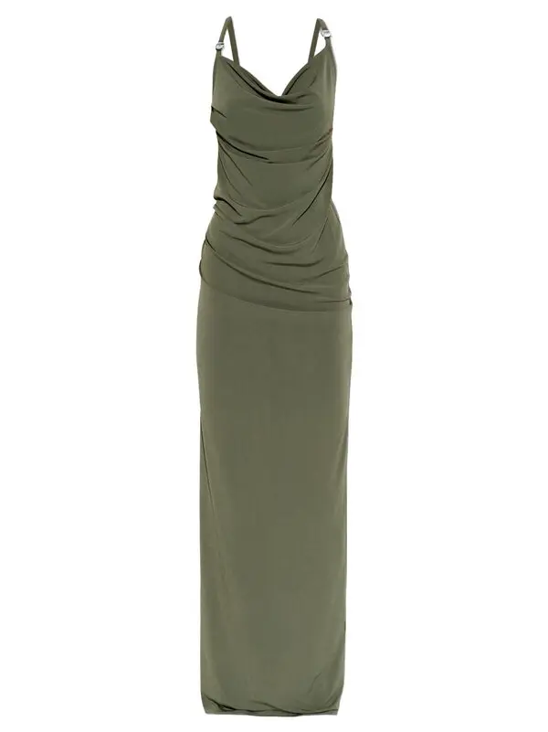 Coperni Strappy Fitted Dress - Green