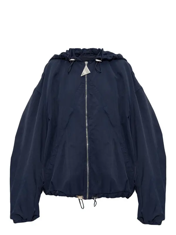 Attico Hooded Jacket - Navy Blue