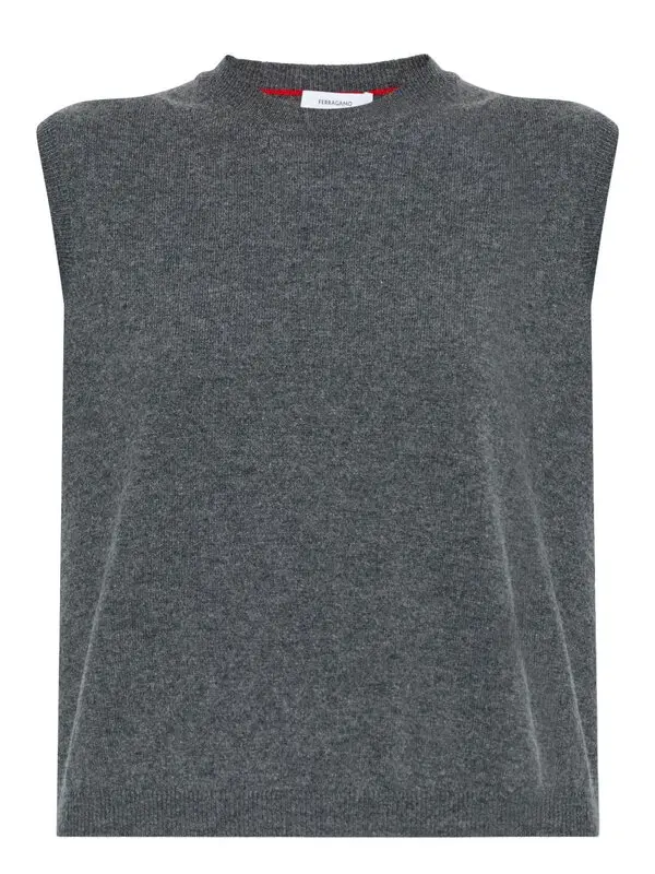 FERRAGAMO Cashmere Vest - Grey