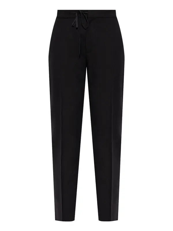 MAISON MARGIELA Wool Trousers - Black