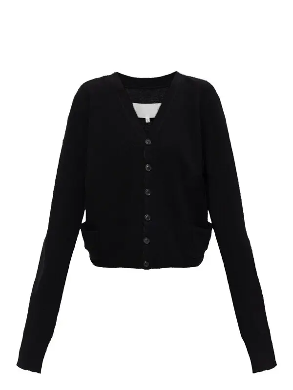 MAISON MARGIELA Wool Cardigan - Black