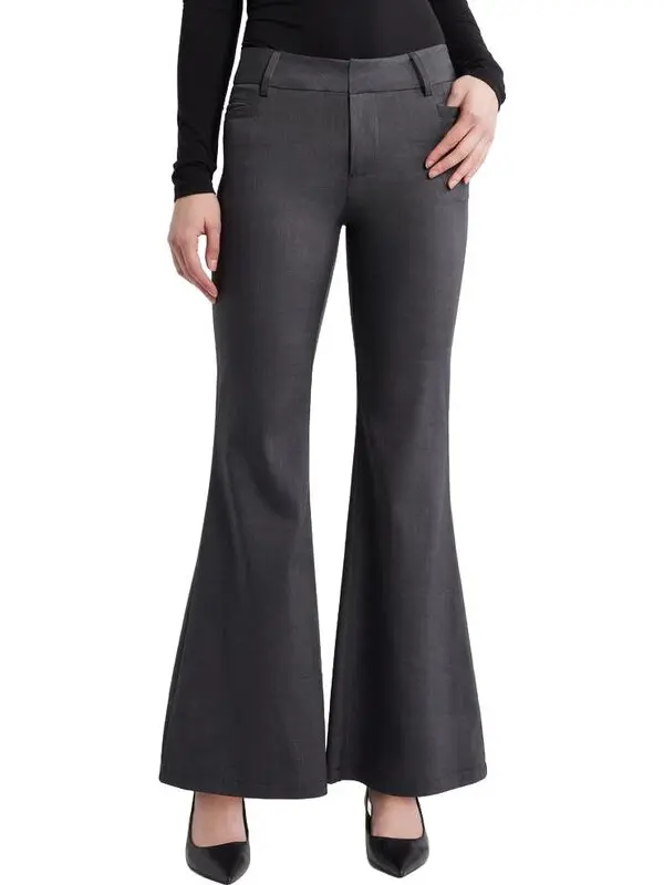 NIKKI LUND Langly Bootcut Trousers - Grey