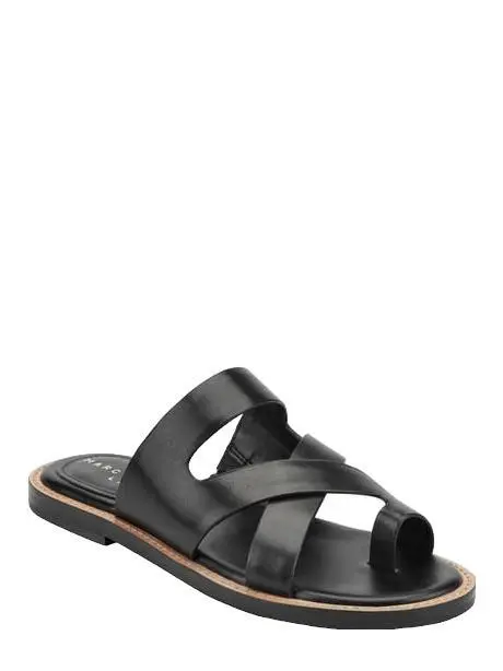 Marc Fisher Genella Criss-cross Slide Sandal - Black