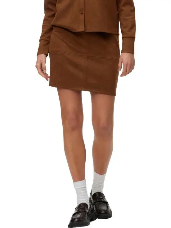 Vero Moda Faux Suede Mini Skirt - Emperador