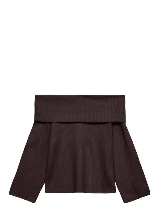 Vero Moda Aries Off-the-shoulder Sweater - Chocolate Torte