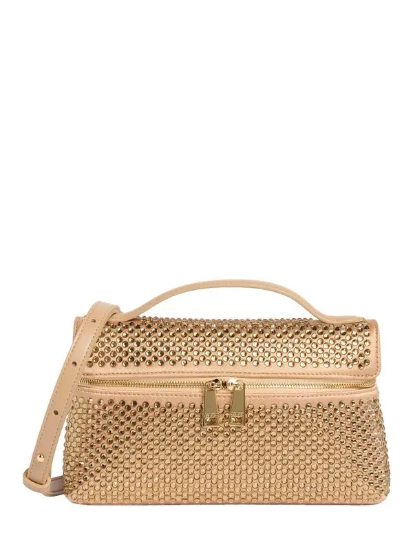 Jw Pei Thea Woven Top Handle Crossbody Bag - Champagne