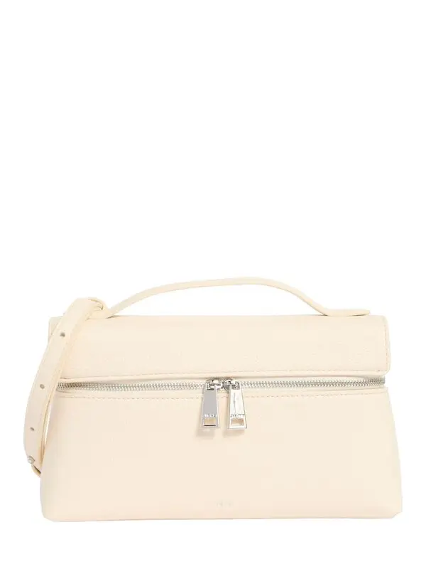 Jw Pei Thea Woven Top Handle Crossbody Bag - Grainy Leather White