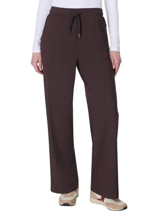 Sweaty Betty Explorer Wide Leg Track Pants - Sable Brown