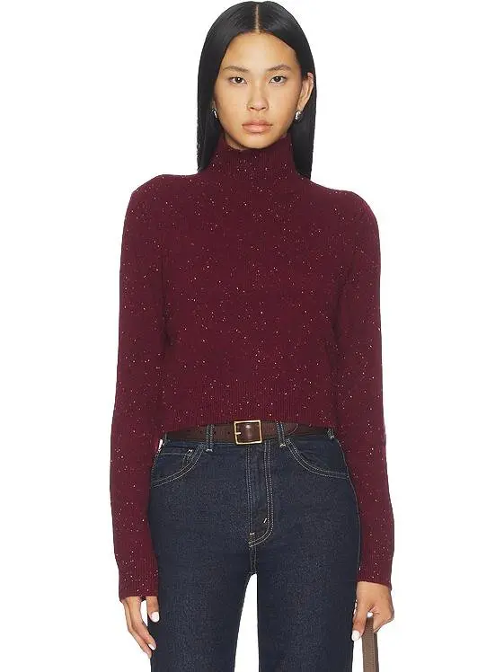 FRAME Cashmere Fleck Turtleneck - Pinot