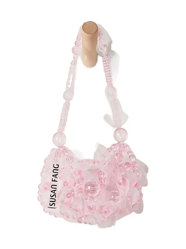 SUSAN FANG Beaded Flower Mini Bag - Pink