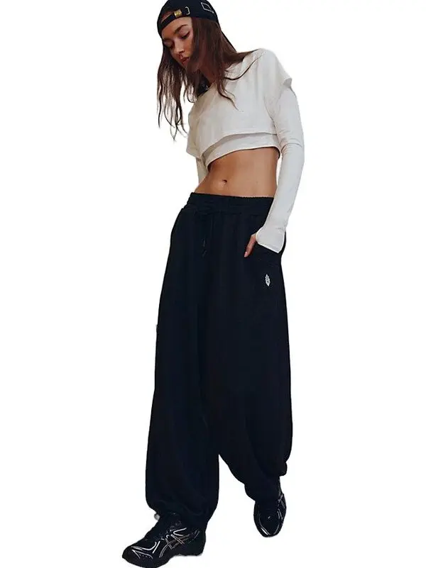 Free People Sweat Equity Pants - Black