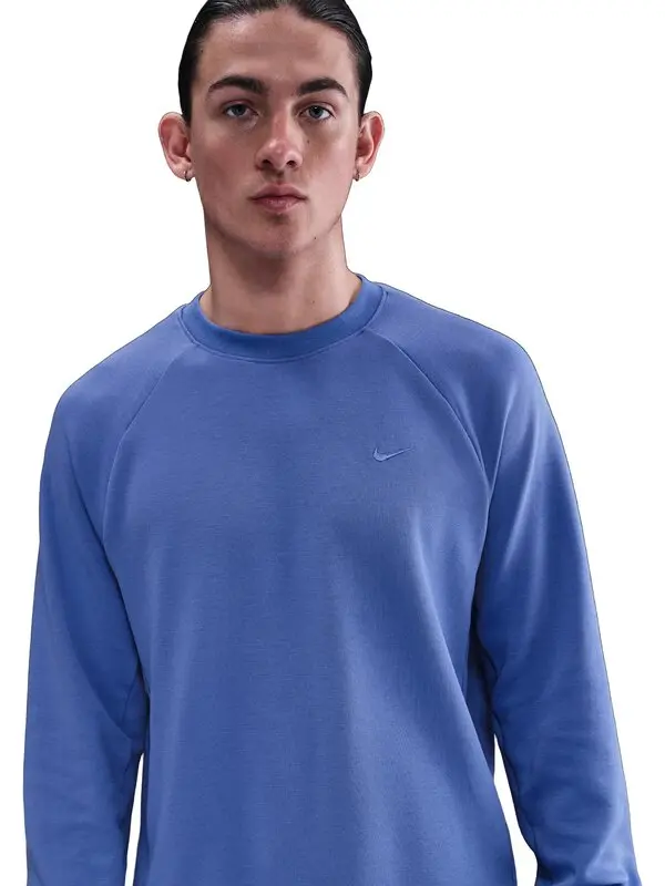 Nike Primary Fleece Dri-fit Uv Performance Crew - Blue