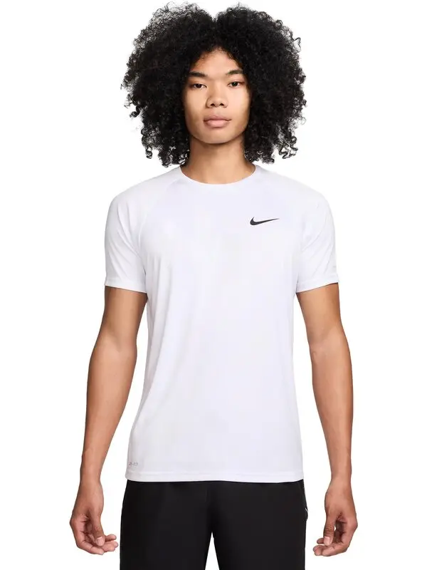 Nike Essential Short-sleeve Hydroguard Swim Shirt - White