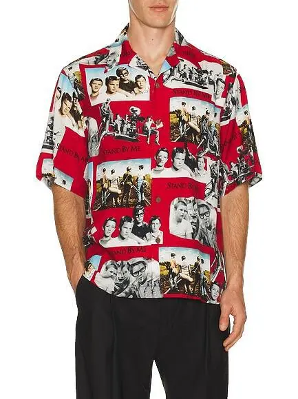 WACKO MARIA Stand Me Hawaiian Shirt - Red