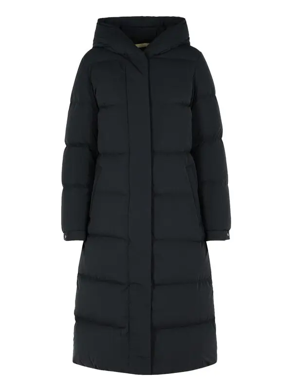 Woolrich Cloud Madison Long Polyamide Blend Down Jacket - Black