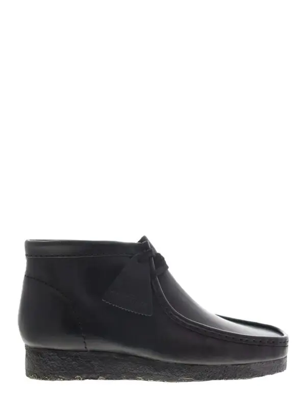 Clarks Wallabee Leather Boots - Black