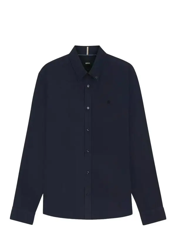 BOSS Long-sleeve Button-down Shirt - Blue