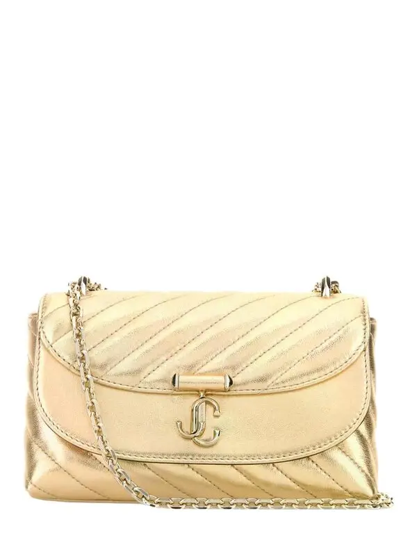 JIMMY CHOO Quilted Chain Shoulder Bag - Yellow