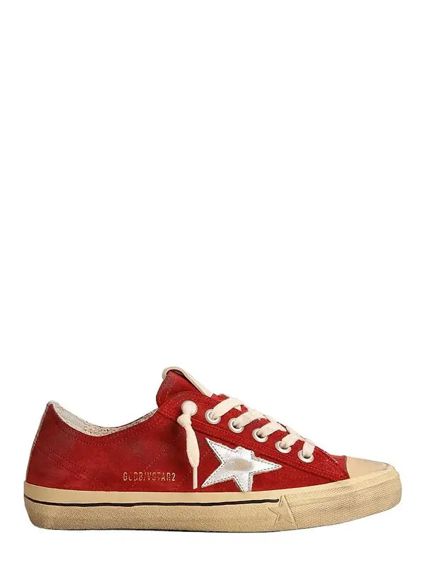 GOLDEN GOOSE Hi Star Suede Sneakers - Dark Red