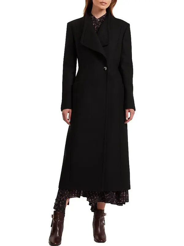 Ted Baker London Mindee Wool-blend Coat - Black