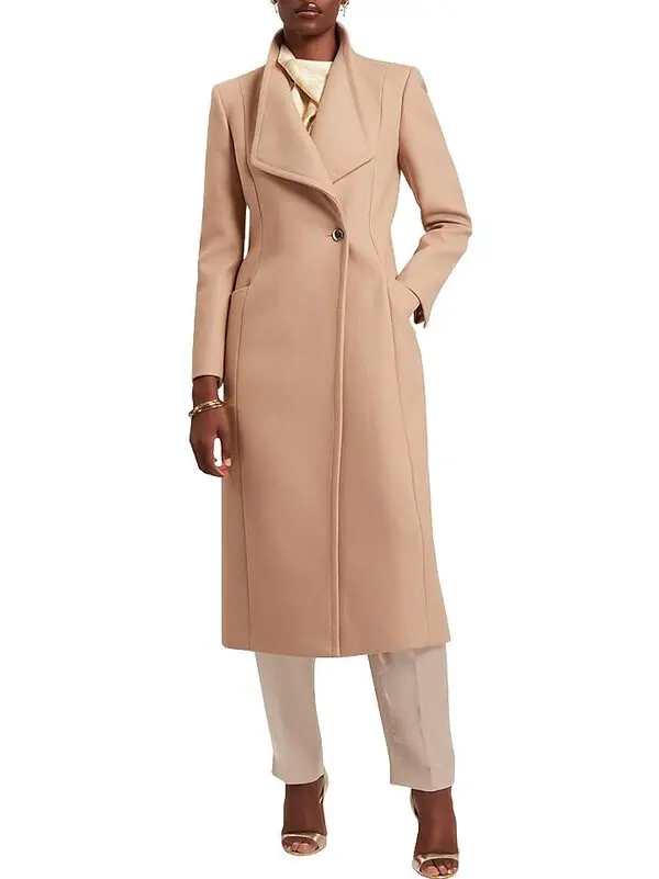Ted Baker London Mindee Wool-blend Coat - Camel
