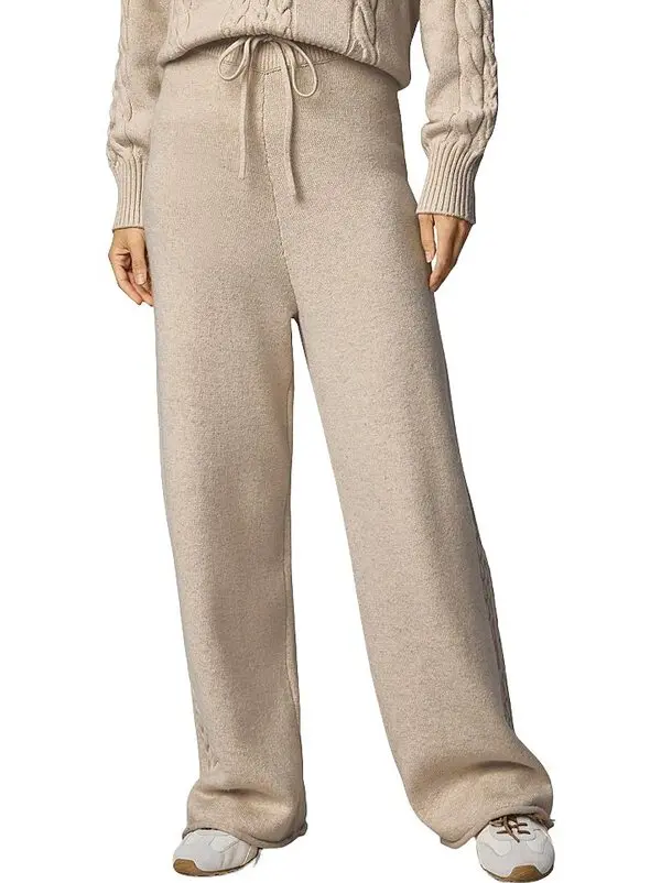 Splendid Jet Set Sweater Pants - Cappucino