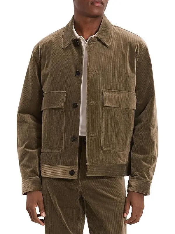 Theory Crosby Cord Pocket Jacket - Tarmac