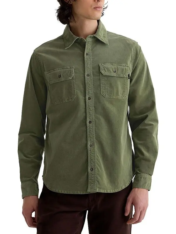 Ag Curtis Corduroy Work Shirt - Sulfur Urban