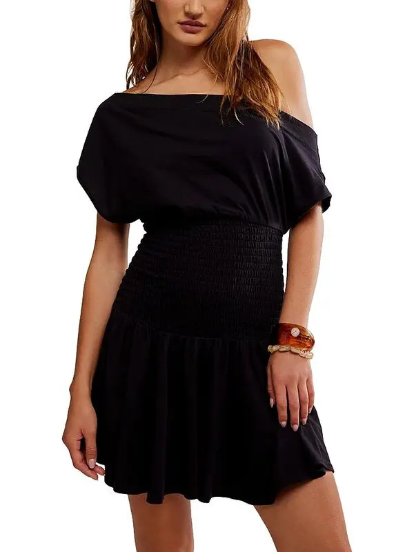 Free People Scorching Hot Mini Dress - Black