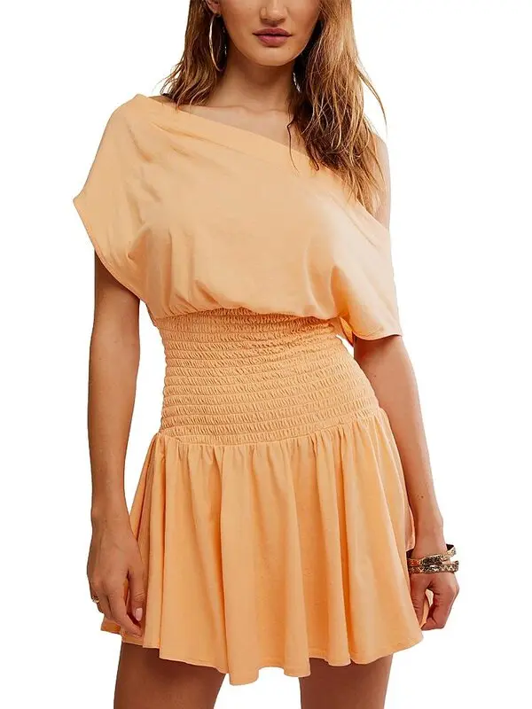 Free People Scorching Hot Mini Dress - Icey Apricot
