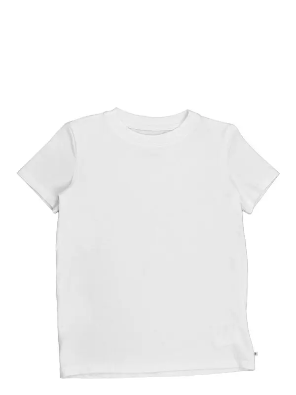 RUFFLEBUTTS Basic Short Sleeve Tee - White