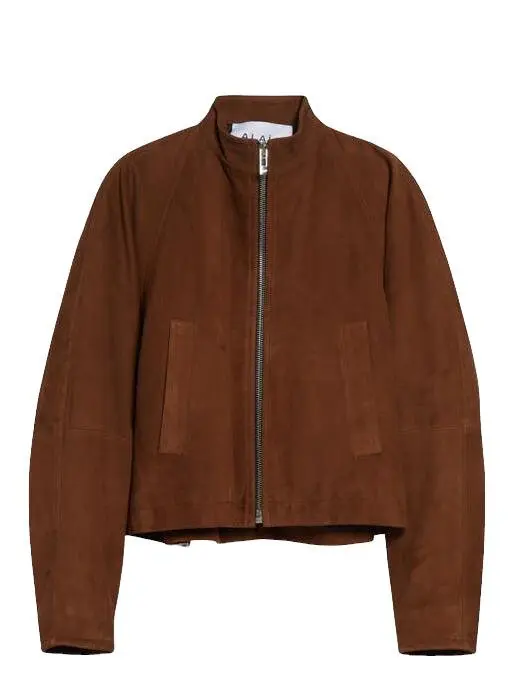 Alaïa Round Suede Jacket - Noisette