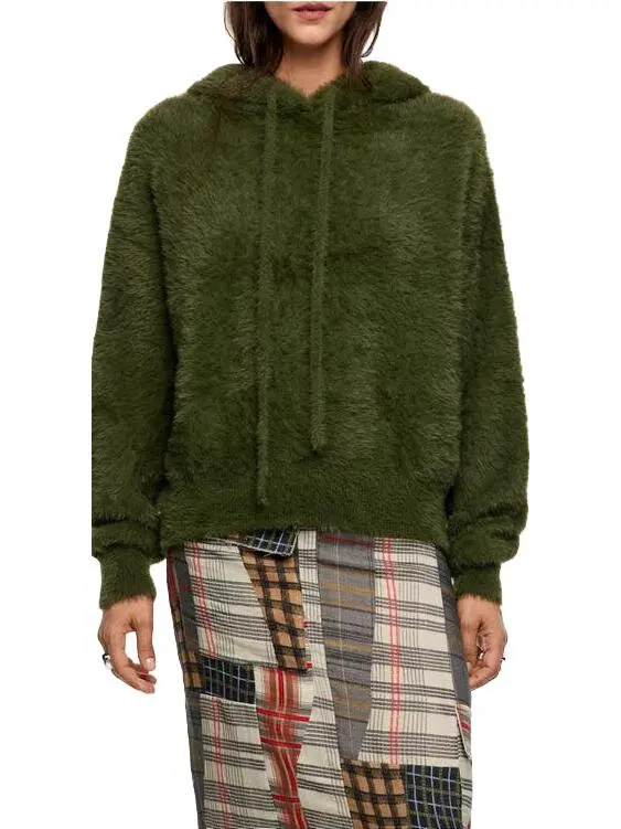 Bimba Y Lola Fur Hoodie - Green